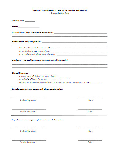 Remediation Plan - 10+ Examples, Format, Pdf | Examples