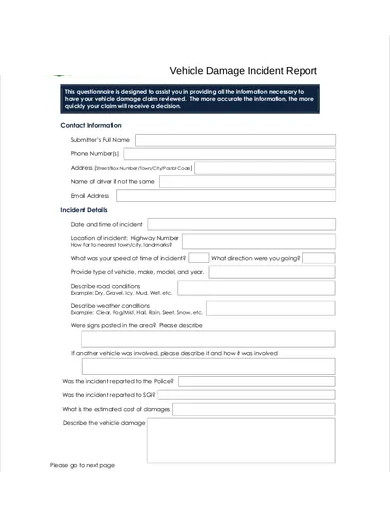 Vehicle Report - 10+ Examples, Format, Pdf | Examples