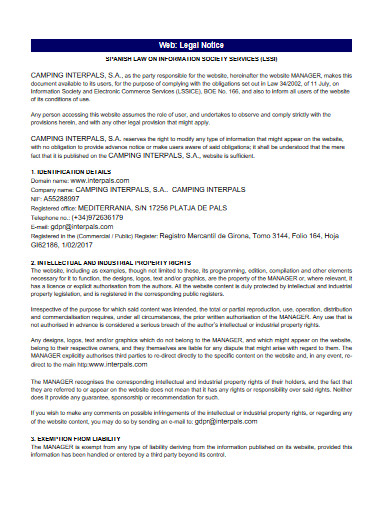 Legal Notice - 10+ Examples, Format, How To Create, Pdf