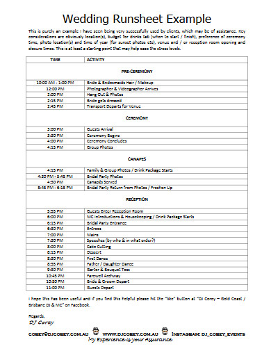 Run Sheet - 10+ Examples, Format, Pdf | Examples