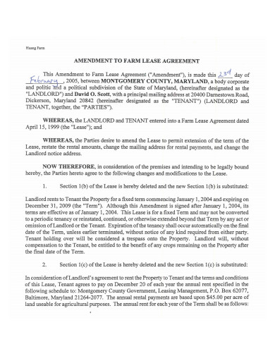 Farm Lease Agreement - 10+ Examples, Format, Pdf | Examples