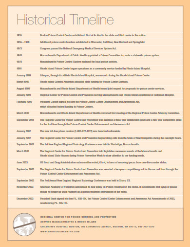 Historical Timeline - 10+ Examples, Format, How To Create, PDF