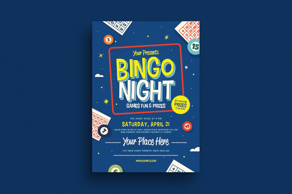 Bingo Flyer - 10+ Examples, Format, Pdf | Examples