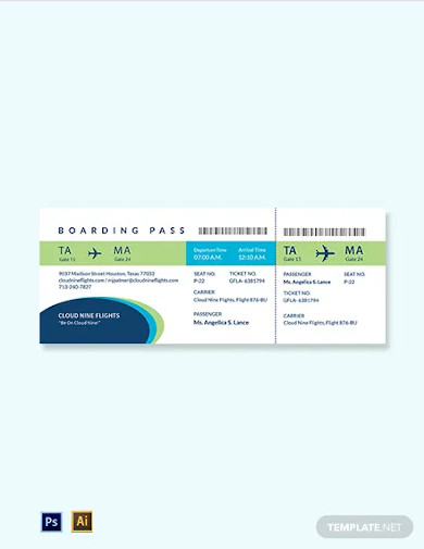 Boarding Pass - 15+ Examples, Format, Pdf | Examples