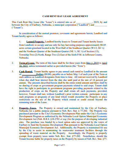 Farm Lease Agreement - 10+ Examples, Format, Pdf | Examples