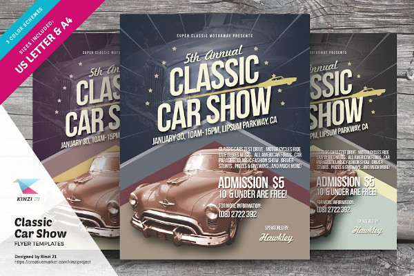 Car Show Flyer Examples - 10+ [ Classic, Event, Fundraiser ] | Examples