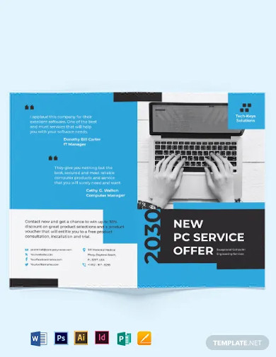 Computer Brochure - 10+ Examples, Word, Photoshop, Design, Apple Pages ...