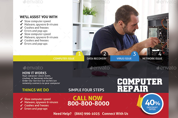 Computer Brochure - 10+ Examples, Word, Photoshop, Design, Apple Pages ...