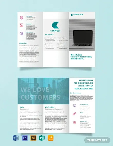 Computer Brochure - 10+ Examples, Word, Photoshop, Design, Apple Pages ...