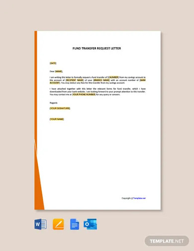 Fund Transfer Letter - 10+ Examples, Format, Sample | Examples