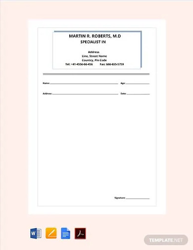 Doctor's Prescription - 10+ Examples, Format, Pdf | Examples