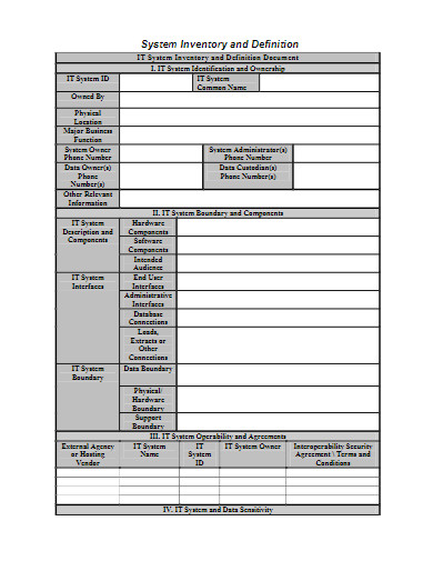 IT Inventory - 10+ Examples, Format, Pdf | Examples