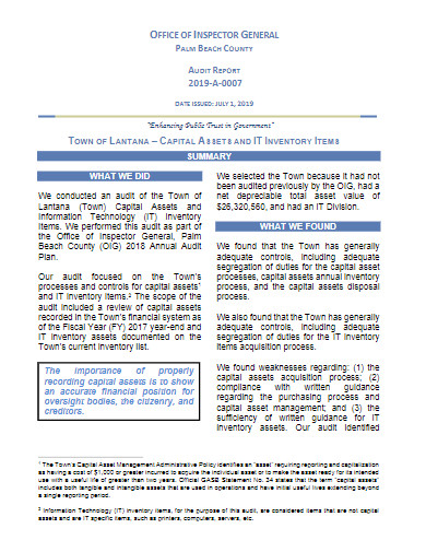 IT Inventory - 10+ Examples, Format, Pdf | Examples