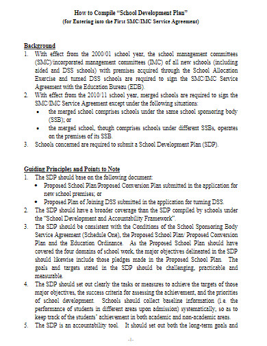 School Development Plan - 10+ Examples, Format, Pdf | Examples
