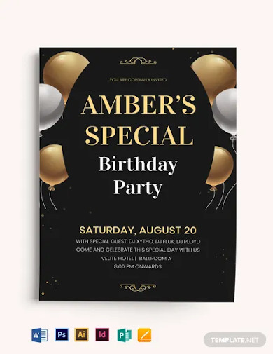 Birthday Flyer - 15+ Examples, Format, Pdf | Examples