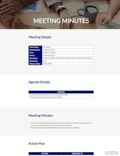 Printable Minutes Writing - 15+ Examples, Format, Pdf | Examples