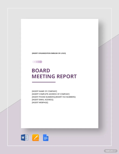 Meeting Report - 12+ Examples, Format, Pdf | Examples