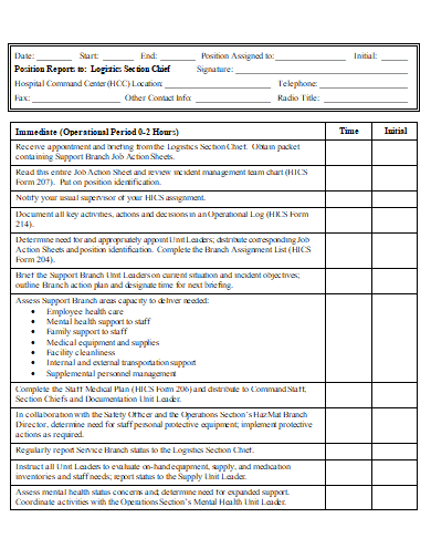 Logistic Report - 10+ Examples, Format, Pdf | Examples