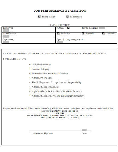 HR Evaluation Form - 10+ Examples, Format, Pdf | Examples