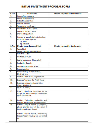 Startup Investment Proposal - 8+ Examples, Format, Pdf | Examples