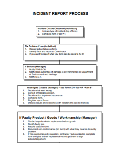 Incident Flow Chart - 20+ Examples, Format, Pdf | Examples