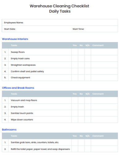 Shift Change Checklist - 10+ Examples, Format, Pdf | Examples