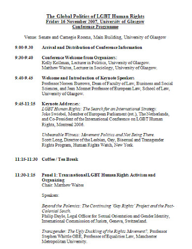 10+ Conference Program Examples [ Schedule, Pre-Conference ...