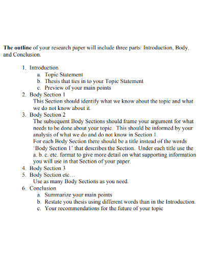 4+ APA Research Paper Outline Examples [ Psychology, Qualitative ...