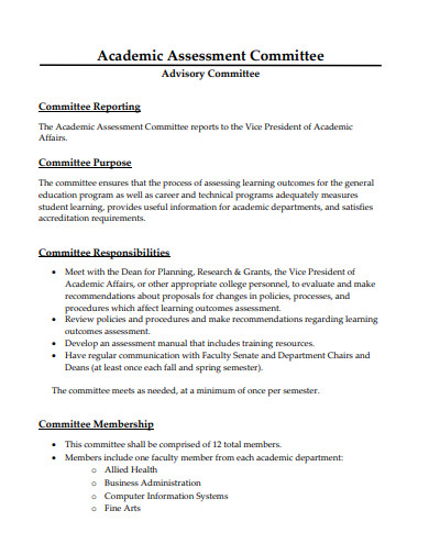 Academic Assessment - 10+ Examples, Format, Sample | Examples