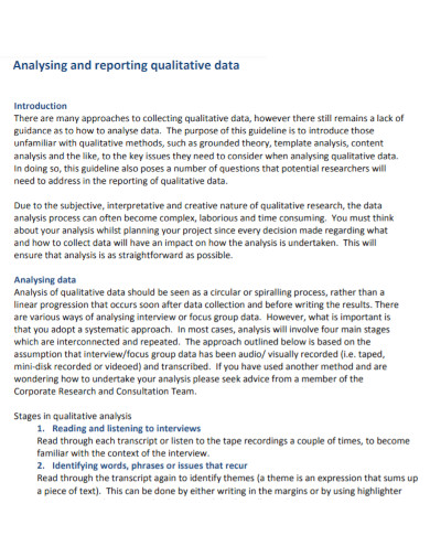 22+ Qualitative Data Example - PDF, DOCS | Examples