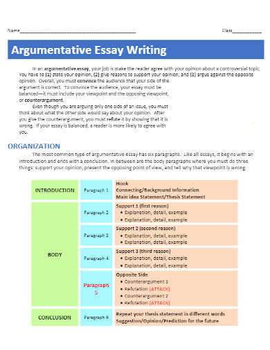  Argumentative Essay Outline Template Argumentative Essay Outline 