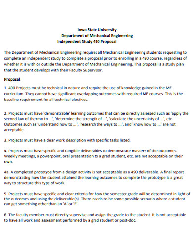 Mechanical Engineering Proposal - 10+ Examples, Format, Pdf | Examples
