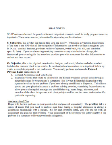Psychiatric SOAP Note - 5+ Examples, Format, Pdf