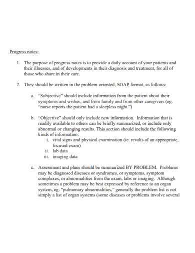 SOAP Progress Note 10 Examples Format Pdf Examples
