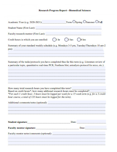 Research Progress Report - 10+ Examples, Format, Pdf | Examples