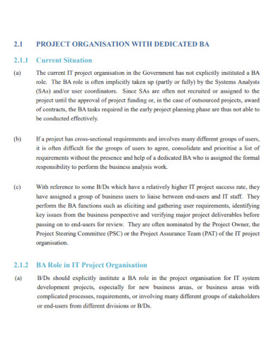 Business Analyst - 6+ Examples, Format, Pdf | Examples