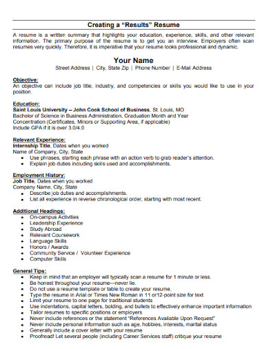 Resume Objective Statement - 9+ Examples, Format, Sample | Examples