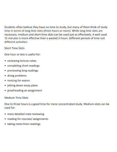 Time Management Essay - 7+ Examples, Format, Pdf | Examples