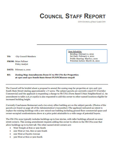 Staff Report - 10+ Examples, Format, Pdf | Examples
