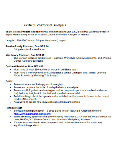 30+ Rhetorical Analysis Essay Examples in PDF | Google Docs | Word ...