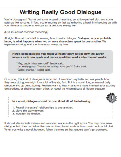  Proper Way To Write Dialogue In A Story How To Write Dialogue In A 