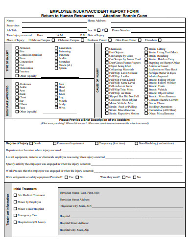 Accident Report - 10+ Examples, Format, Pdf | Examples