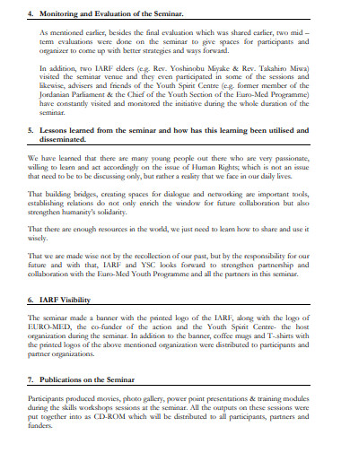 Narrative Report For Seminars 5 Examples Format Pdf Examples