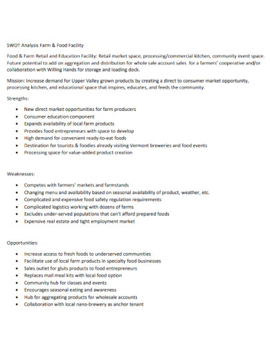 Farm SWOT Analysis - 10+ Examples, Format, Pdf | Examples