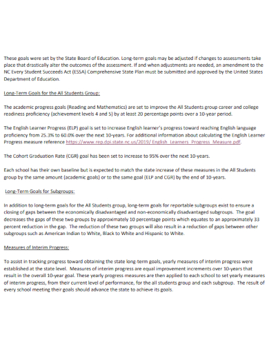 Long Term Academic Goals - 5+ Examples, Format, Sample | Examples