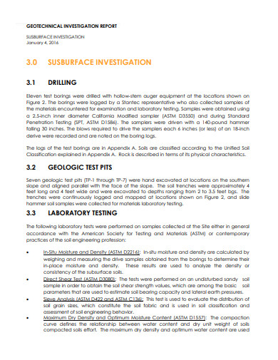 Site Investigation Report - 10+ Examples, Format, Pdf | Examples