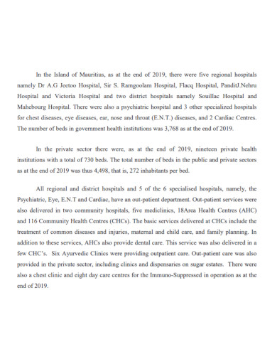 Statistics Report - 11+ Examples, Format, Pdf | Examples