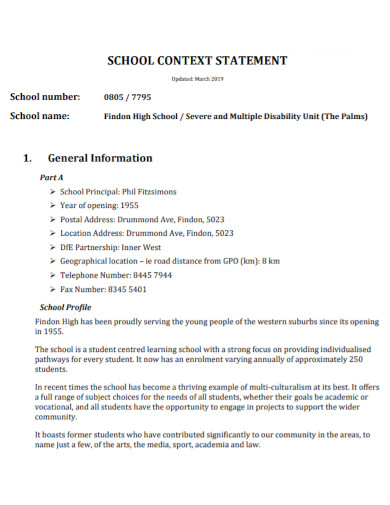 10+ High School Statement Examples [ Mission, Academic , Vision ...