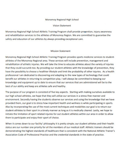 10+ High School Statement Examples [ Mission, Academic , Vision ] | Examples