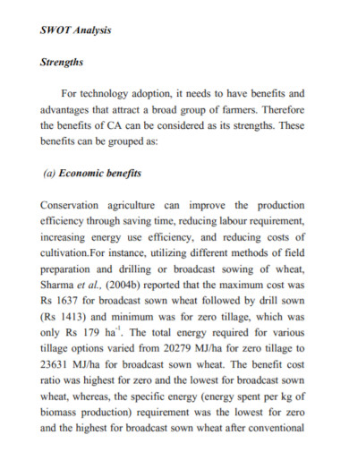 Farm SWOT Analysis - 10+ Examples, Format, Pdf | Examples